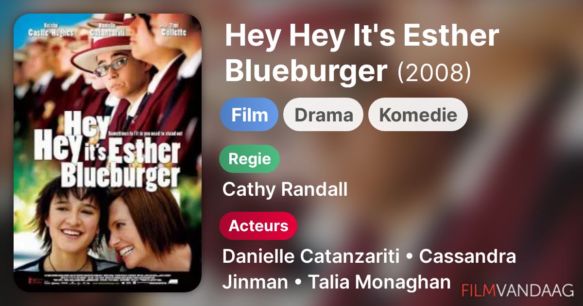 Hey Hey It's Esther Blueburger (film, 2008) - FilmVandaag.nl