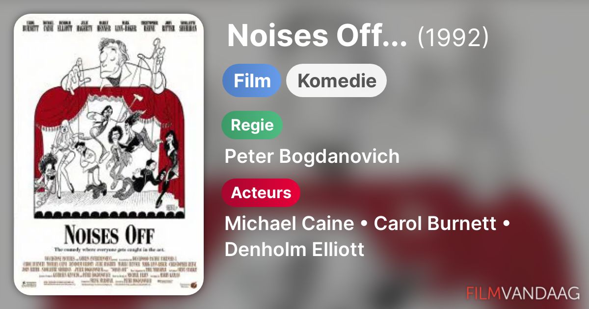 Noises Off... (film, 1992) - FilmVandaag.nl