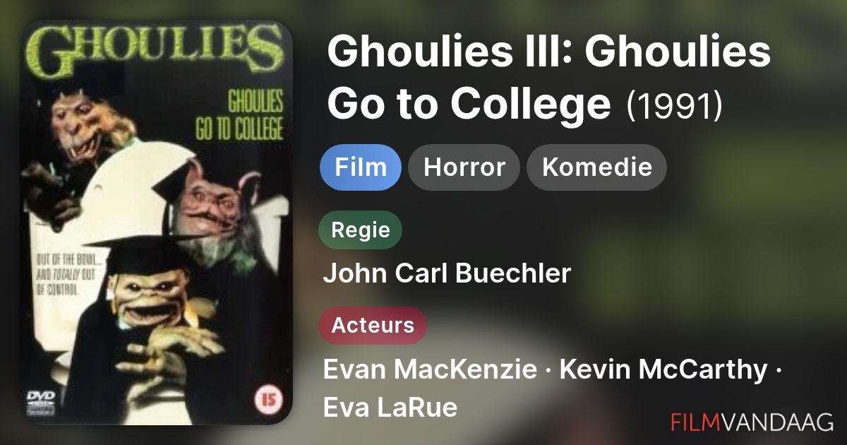 Ghoulies III: Ghoulies Go to College (film, 1990) - FilmVandaag.nl