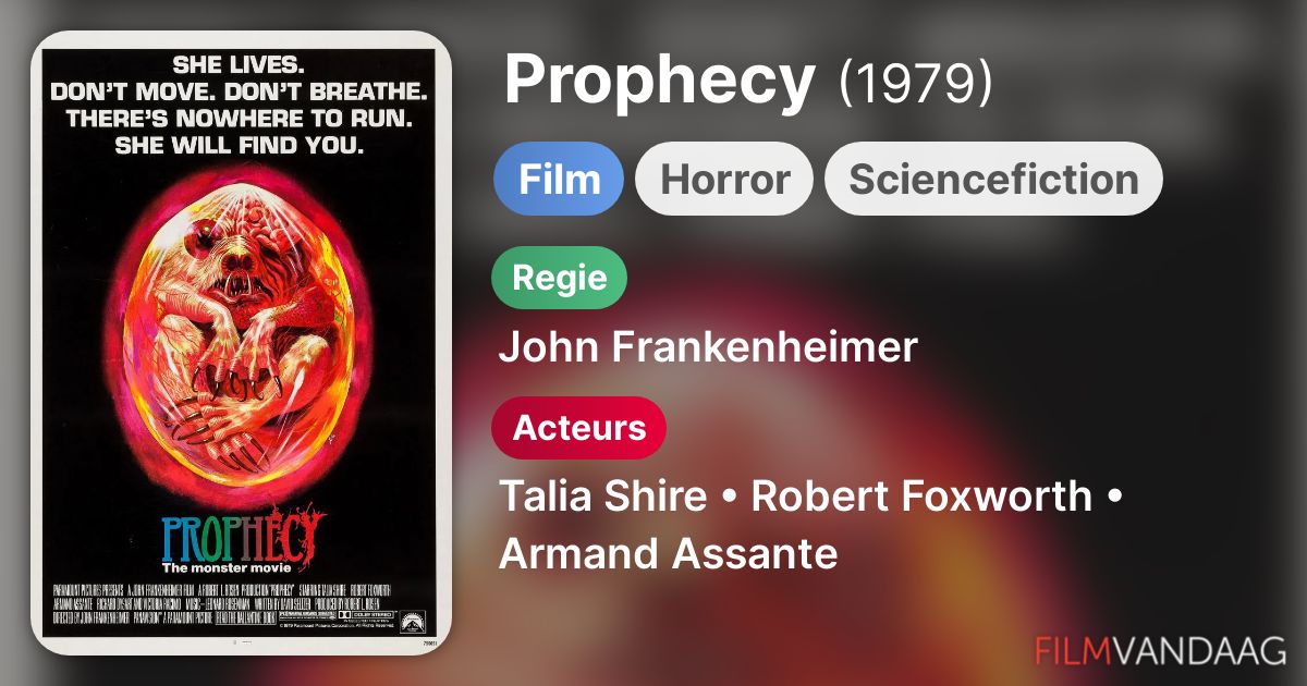Prophecy (film, 1979) - FilmVandaag.nl