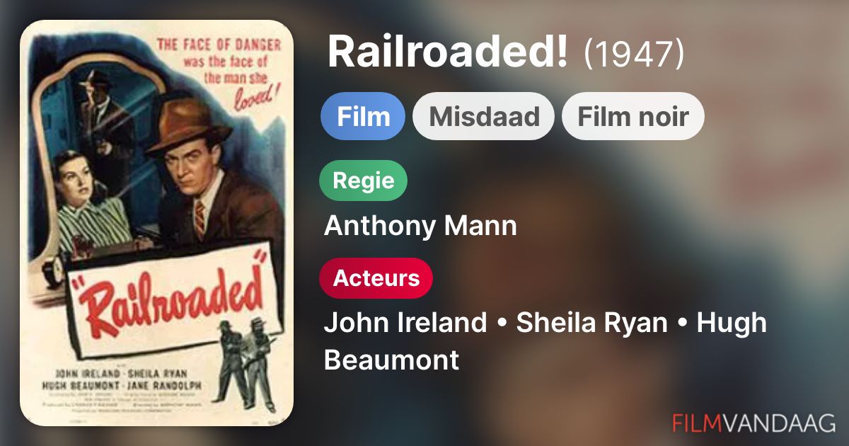 Railroaded! (film, 1947) - FilmVandaag.nl