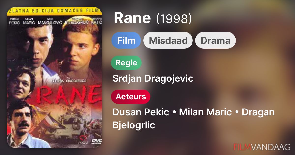 Rane (film, 1998) - FilmVandaag.nl