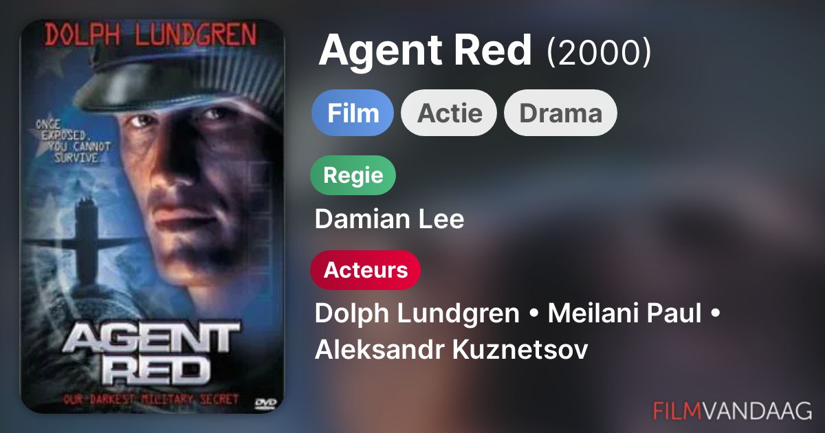 Agent Red (film, 2000) - FilmVandaag.nl