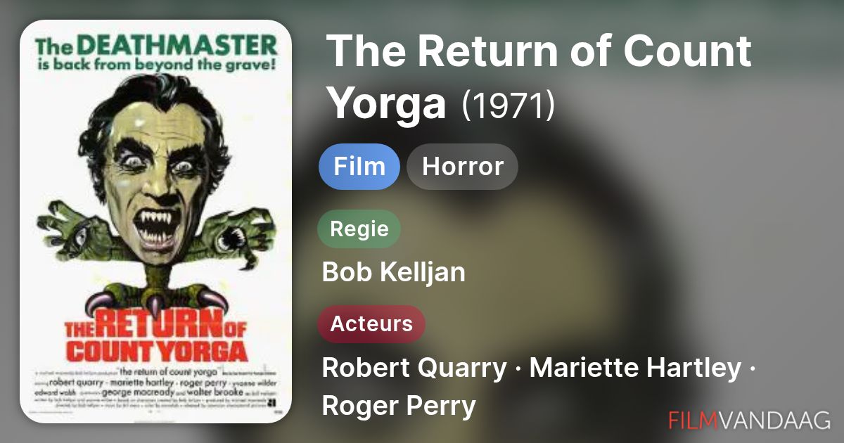 The Return of Count Yorga (film, 1971) - FilmVandaag.nl