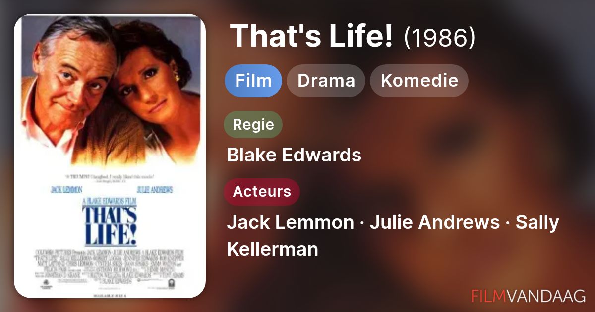 That's Life! (film, 1986) - FilmVandaag.nl