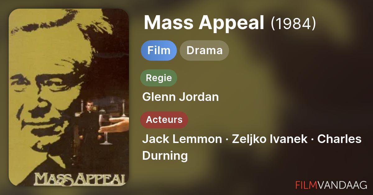 Mass Appeal (film, 1984) - FilmVandaag.nl
