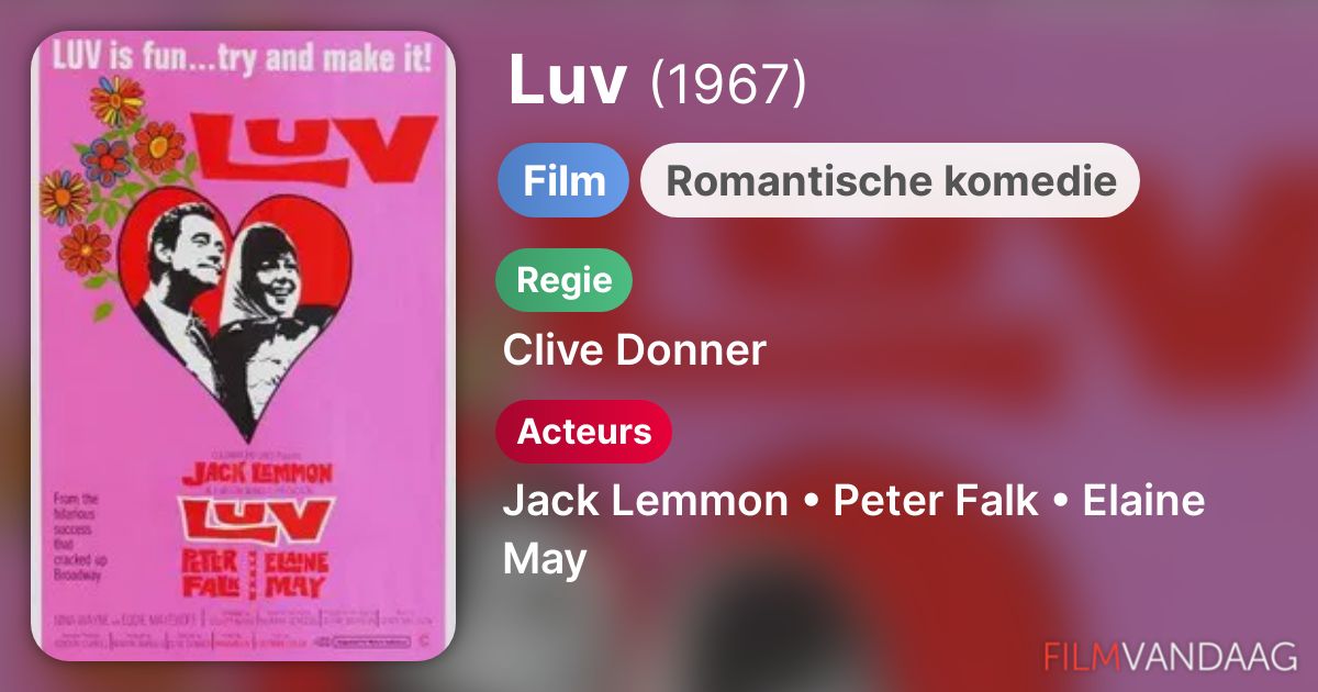 Luv (film, 1967) - FilmVandaag.nl