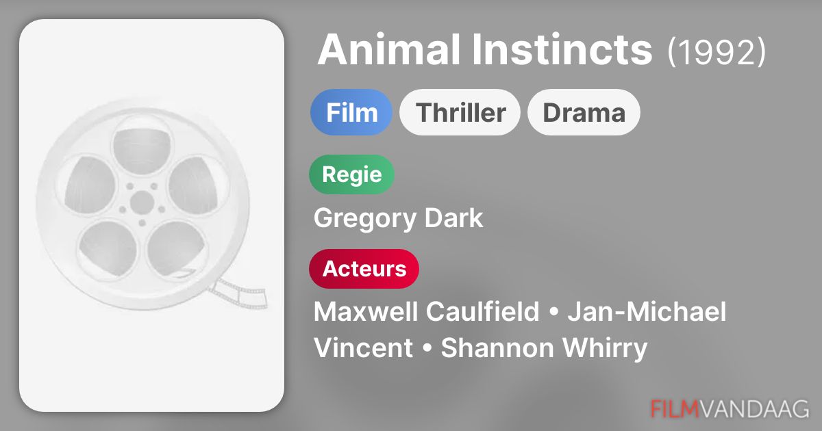 Animal Instincts (film, 1992) - FilmVandaag.nl