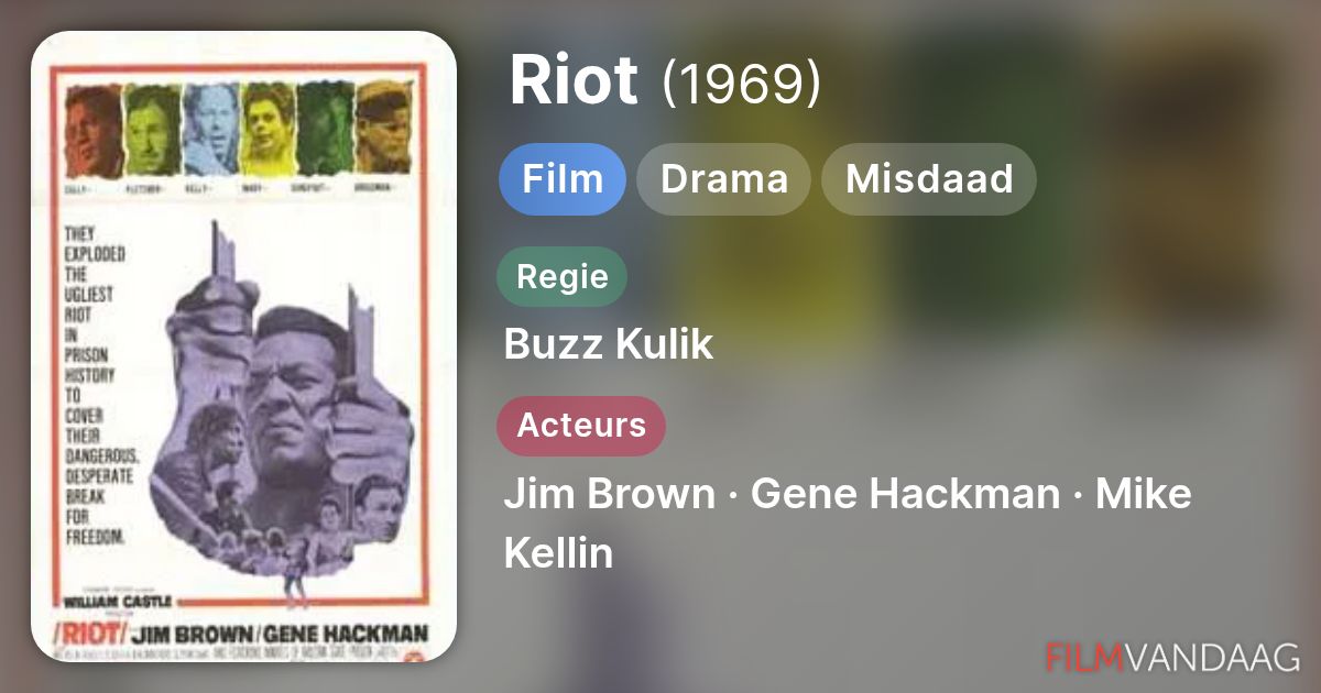 Riot (film, 1969) - FilmVandaag.nl