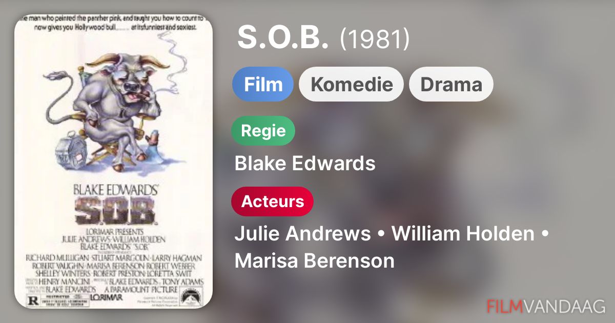 S.O.B. (film, 1981) - FilmVandaag.nl