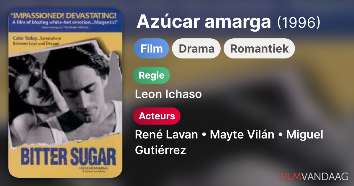 Azúcar amarga (film, 1996) - FilmVandaag.nl