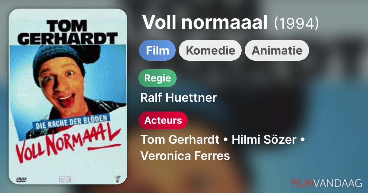 Voll normaaal (film, 1994) - FilmVandaag.nl