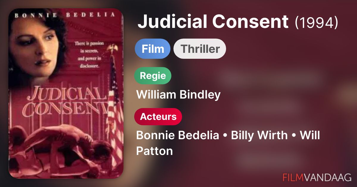 Judicial Consent (film, 1994) kopen op dvd of blu-ray - FilmVandaag.nl