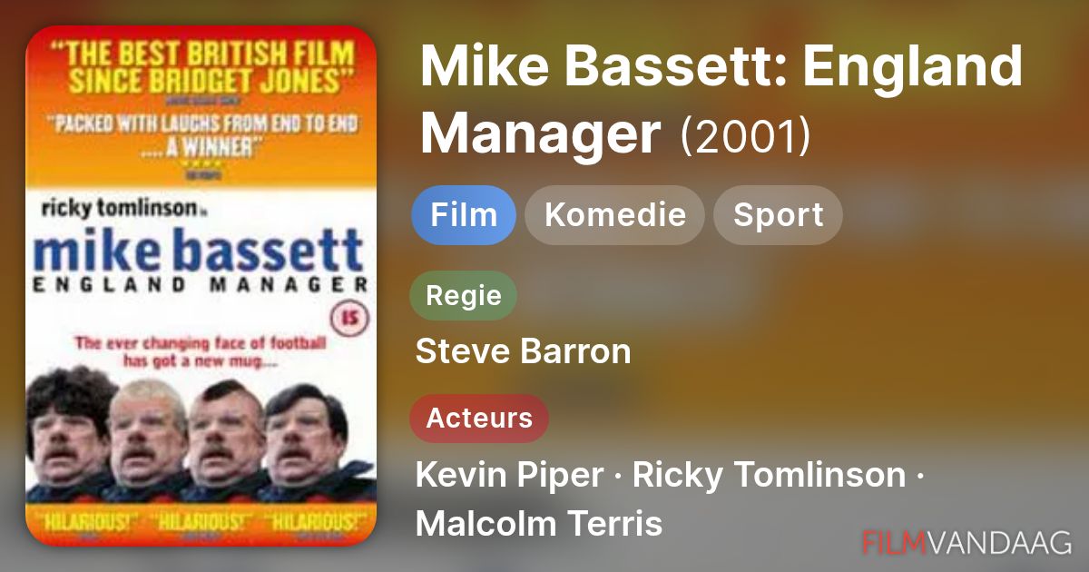 Mike Bassett: England Manager (film, 2001) - FilmVandaag.nl