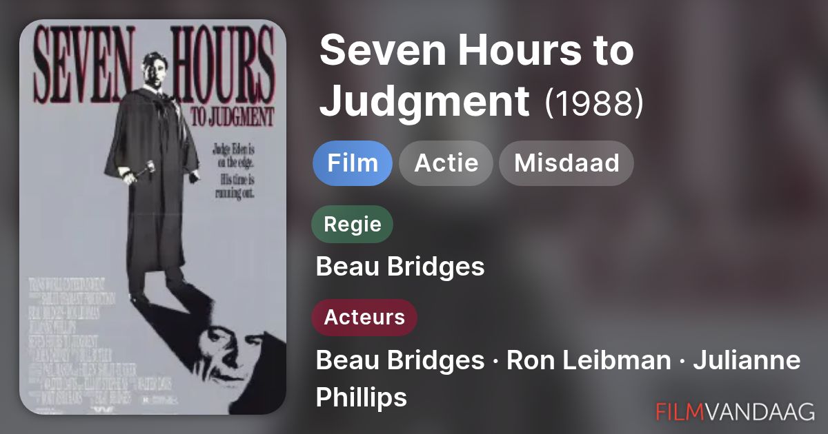 Seven Hours to Judgment (film, 1988) - FilmVandaag.nl