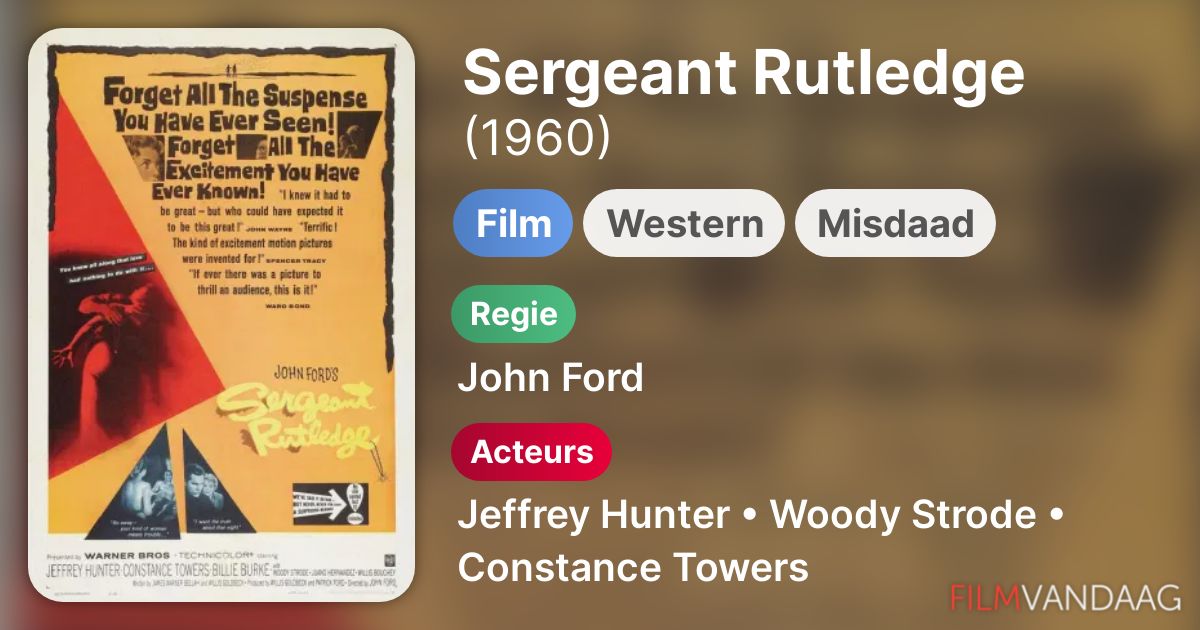 Sergeant Rutledge (film, 1960) - FilmVandaag.nl