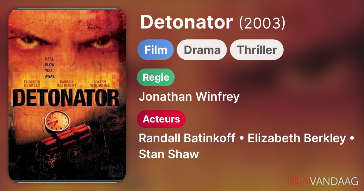 Detonator (film, 2003) - FilmVandaag.nl