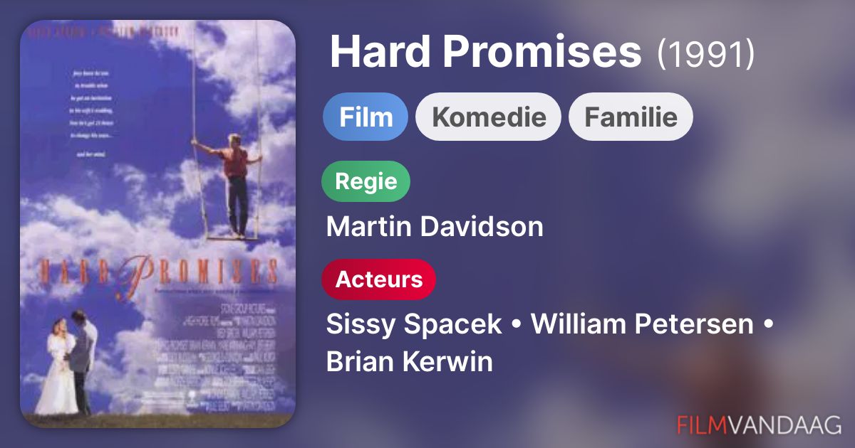 Hard Promises (film, 1991) - FilmVandaag.nl