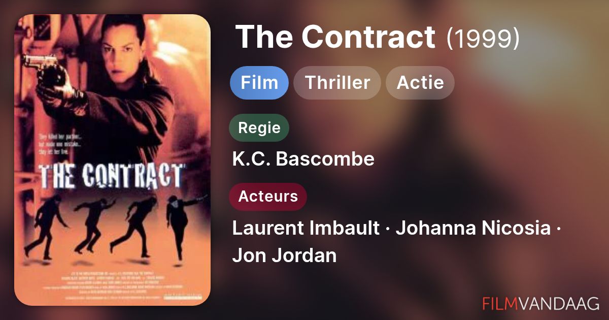 The Contract (film, 1999) - FilmVandaag.nl
