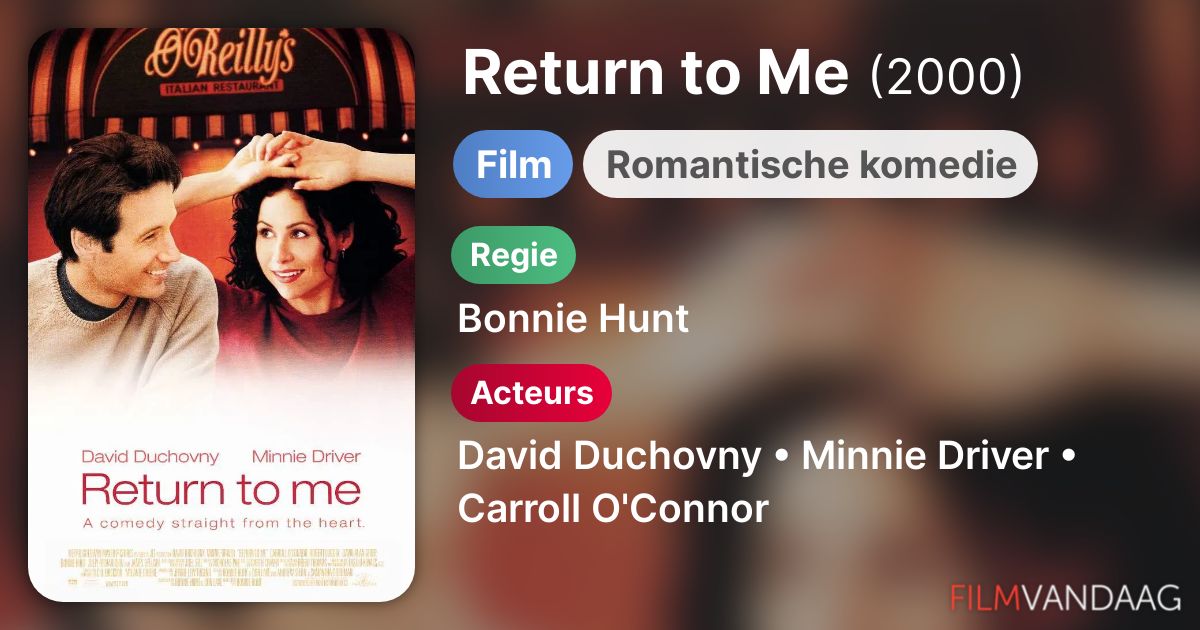 Return to Me (film, 2000) - FilmVandaag.nl