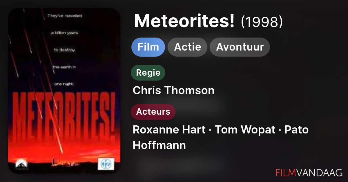 Meteorites! (film, 1998) - FilmVandaag.nl