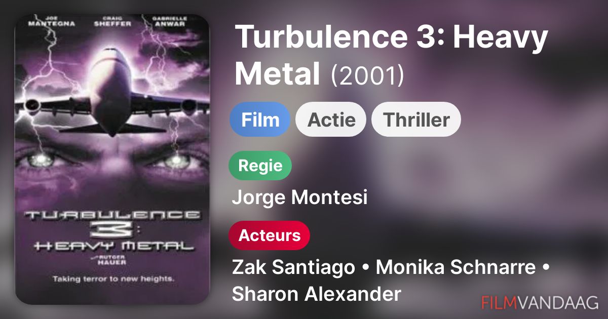 Turbulence 3: Heavy Metal (film, 2001) - FilmVandaag.nl