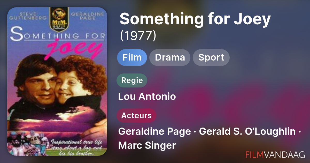 Something for Joey (film, 1977) - FilmVandaag.nl