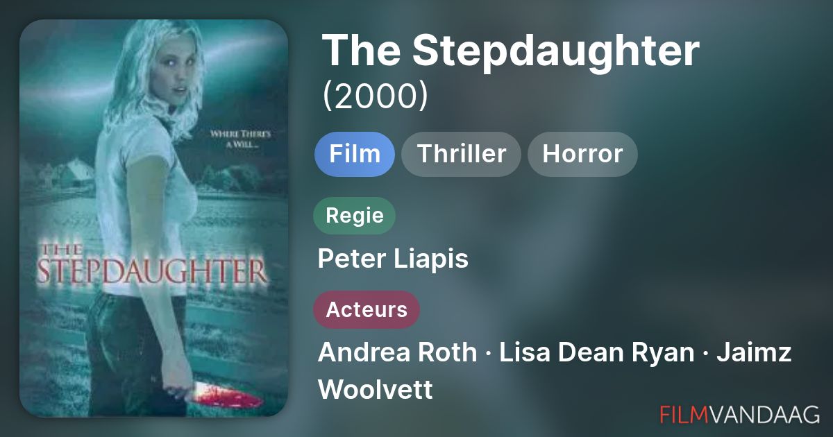 Alle Acteurs In The Stepdaughter Film 2000 Filmvandaag Nl