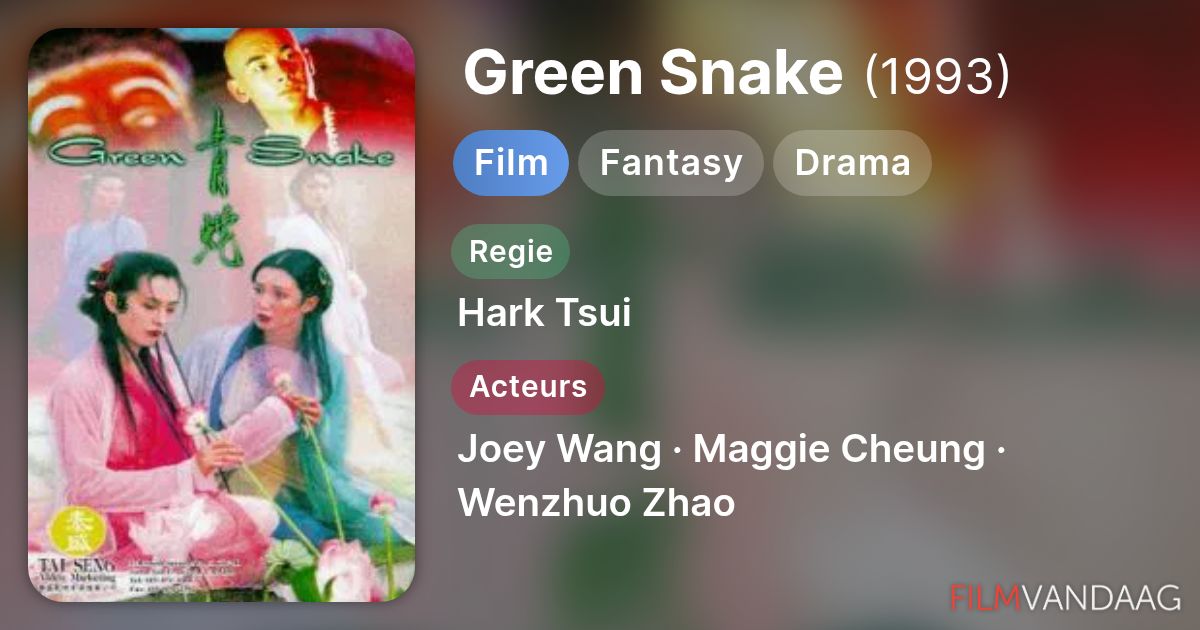 Green Snake (film, 1993) - FilmVandaag.nl