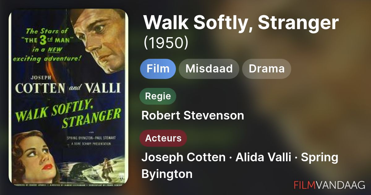 Walk Softly, Stranger (film, 1950) - FilmVandaag.nl