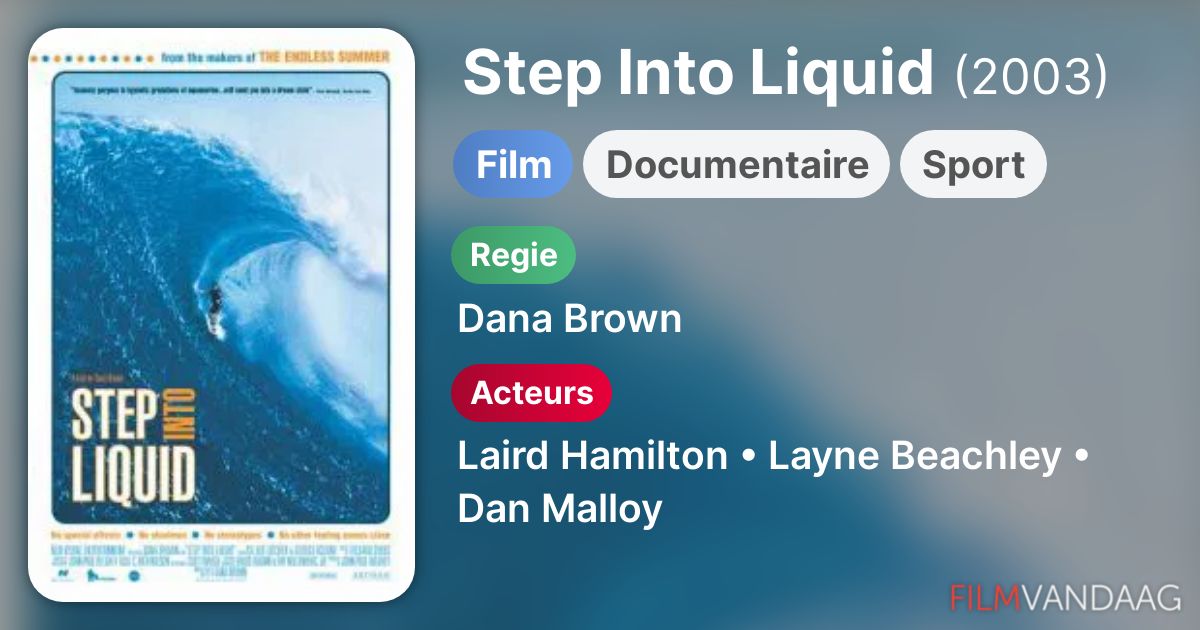 Step Into Liquid (film, 2003) - FilmVandaag.nl