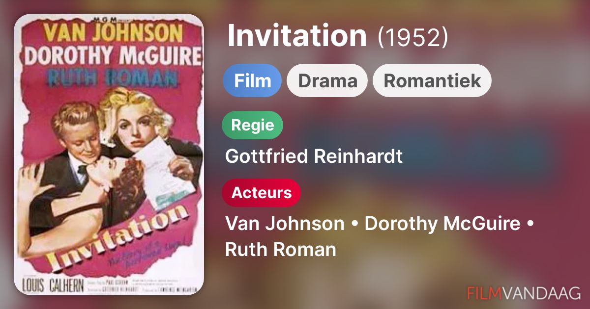 Invitation (film, 1952) - FilmVandaag.nl