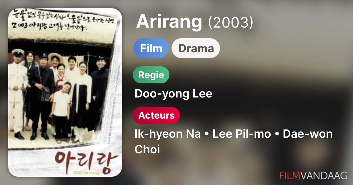 Arirang (film, 2003) Nu Online Kijken - FilmVandaag.nl