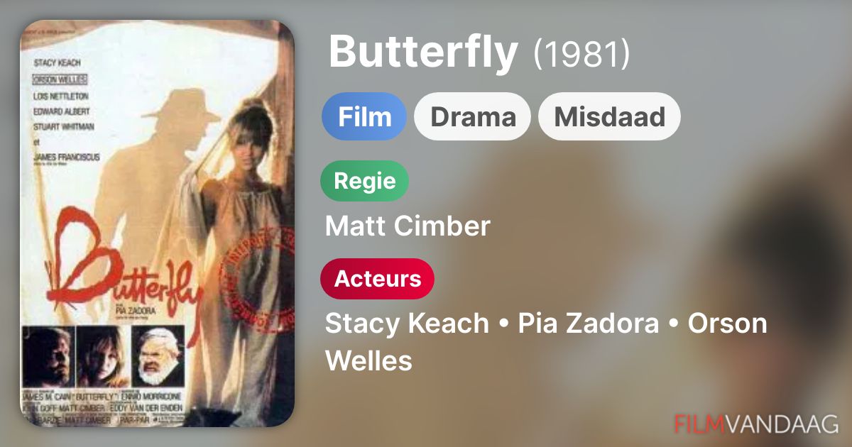 Butterfly (film, 1982) - FilmVandaag.nl