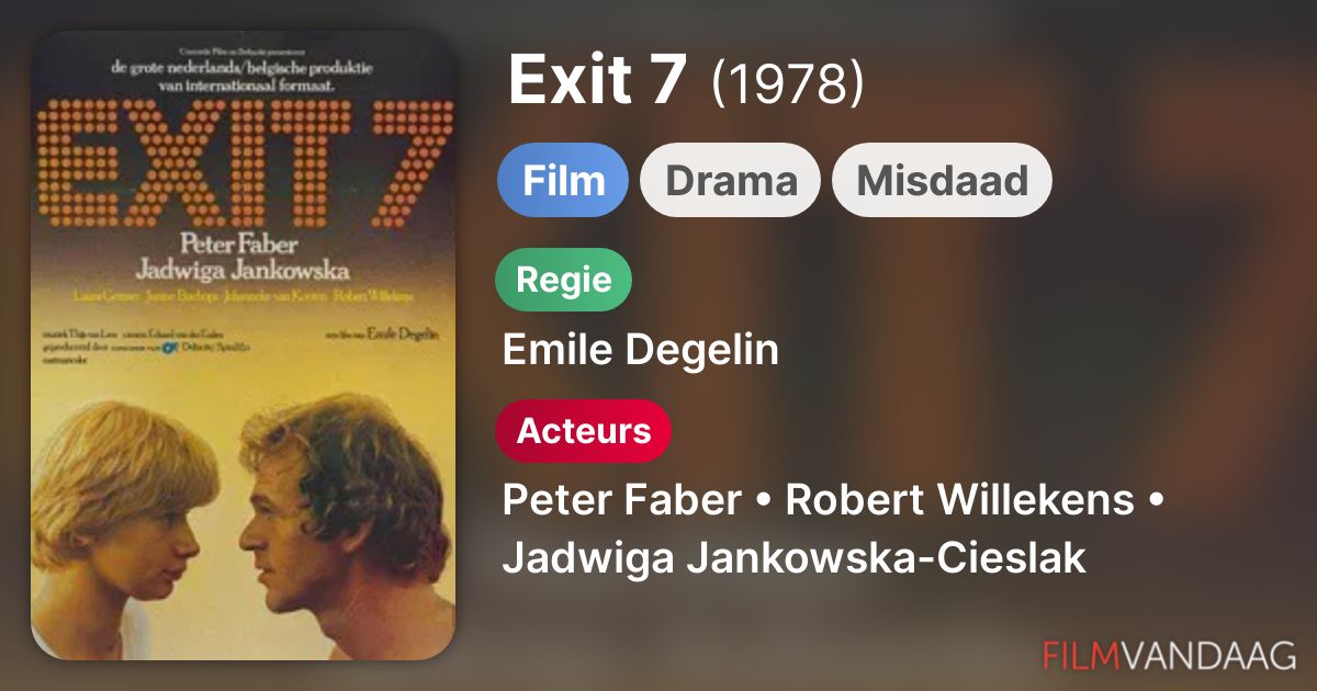 Exit 7 (film, 1978) - FilmVandaag.nl