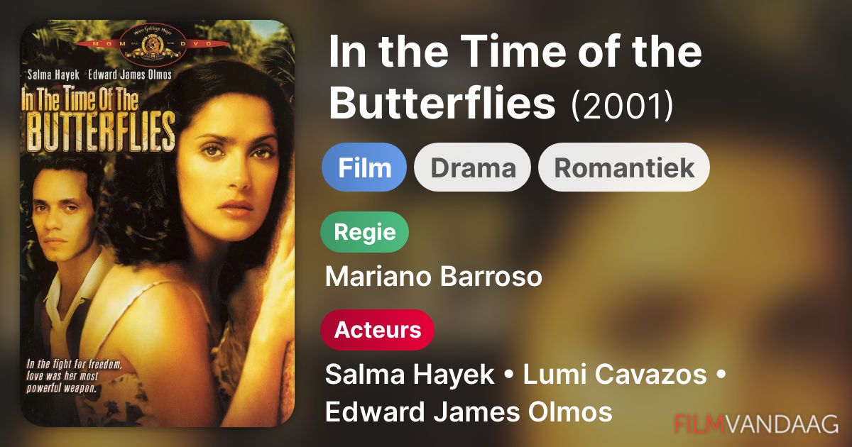 In the Time of the Butterflies (film, 2001) - FilmVandaag.nl