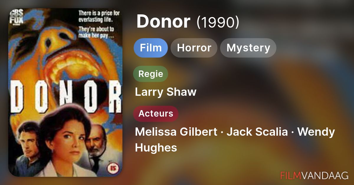 Donor (film, 1990) - FilmVandaag.nl