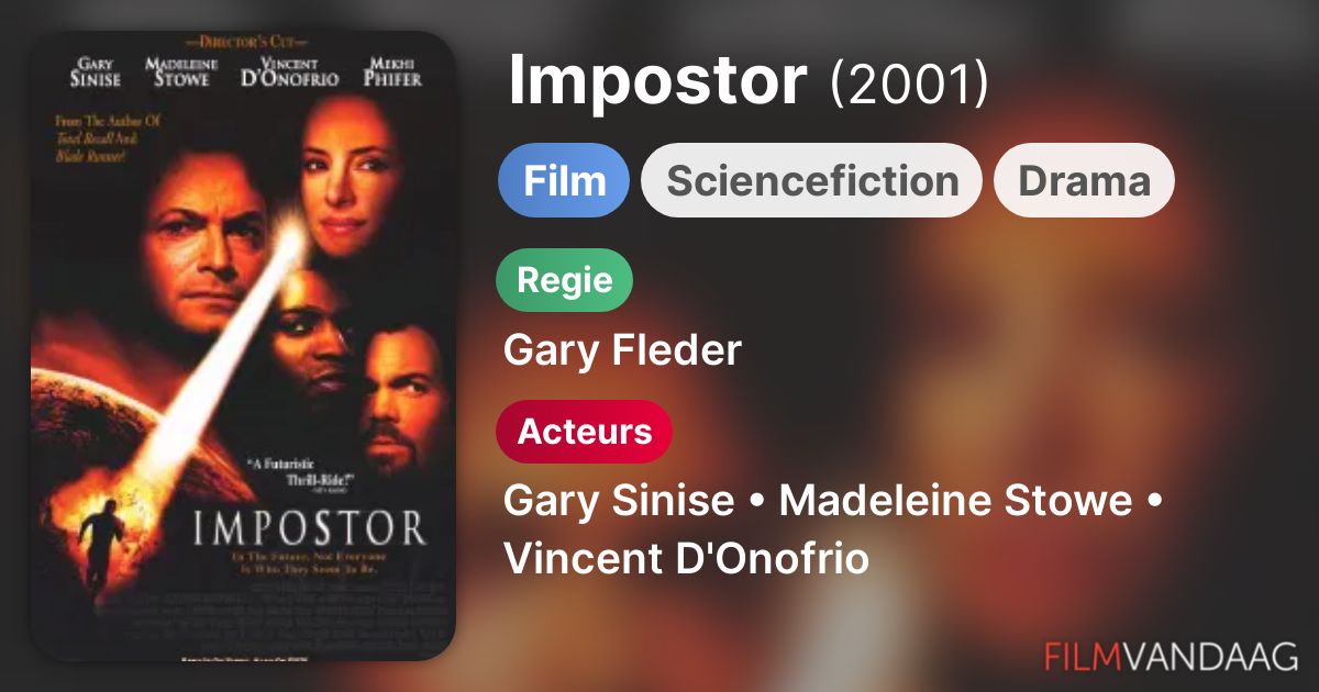Impostor (film, 2001) - FilmVandaag.nl