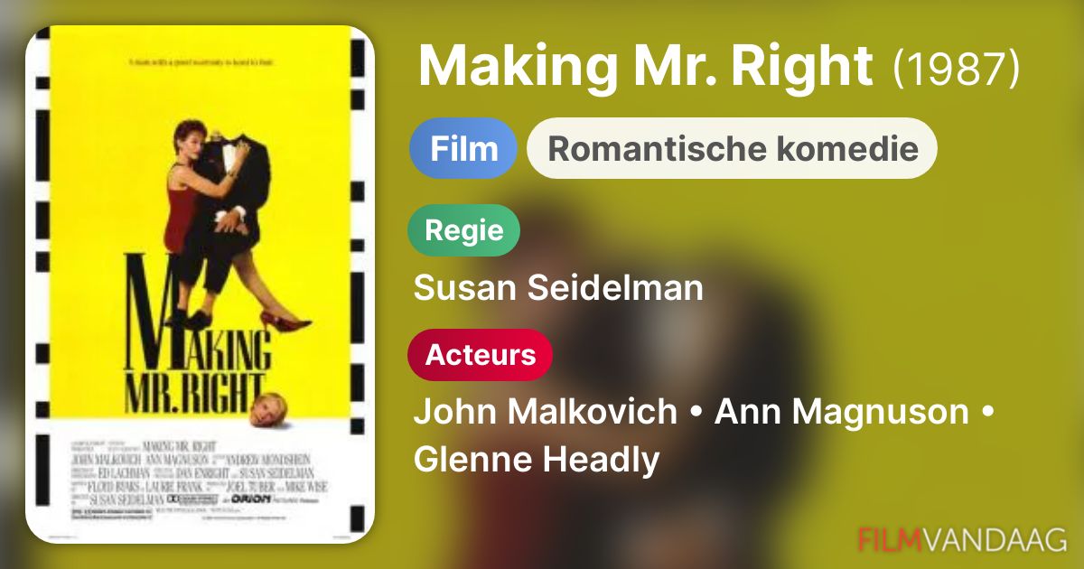 Making Mr. Right (film, 1987) - FilmVandaag.nl