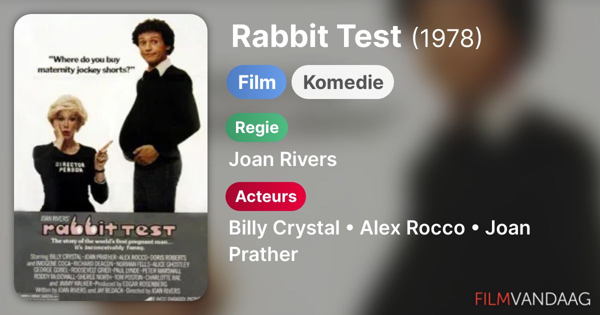 Rabbit Test (film, 1978) - FilmVandaag.nl