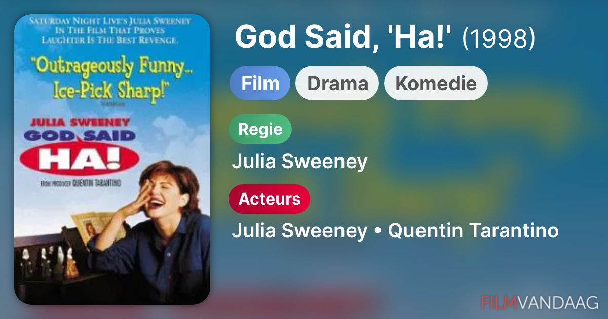 God Said, 'Ha!' (film, 1998) - FilmVandaag.nl