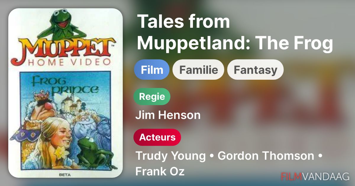 Tales from Muppetland: The Frog Prince (film, 1971) - FilmVandaag.nl