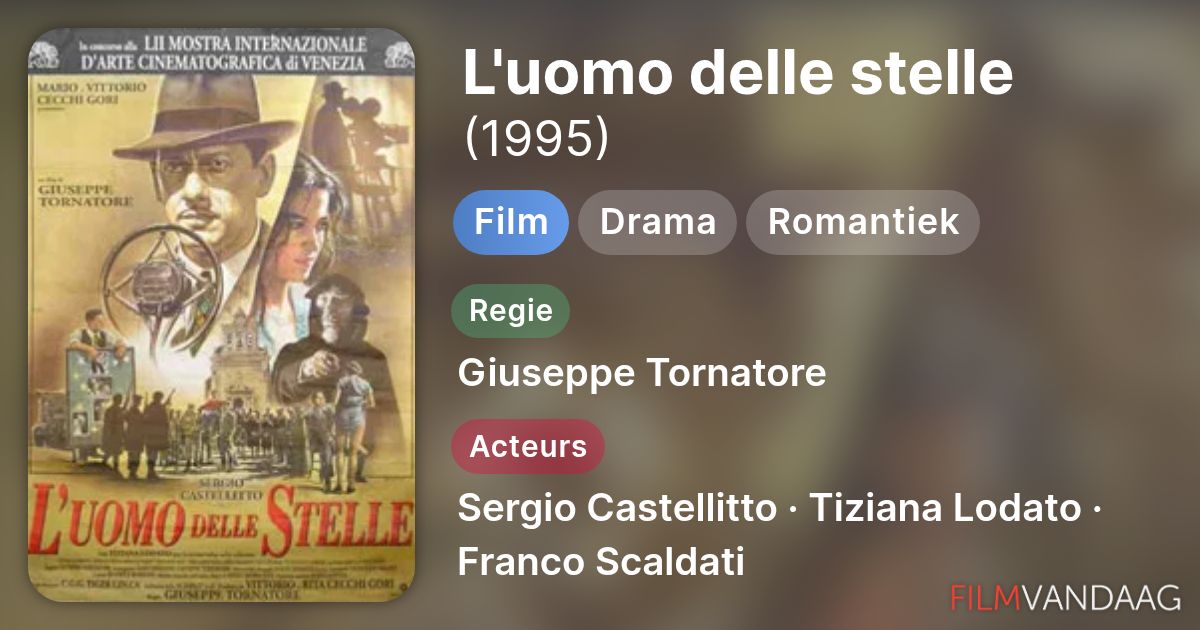 L'uomo delle stelle (film, 1995) - FilmVandaag.nl