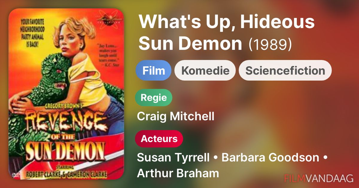 What's Up, Hideous Sun Demon (film, 1983) - FilmVandaag.nl