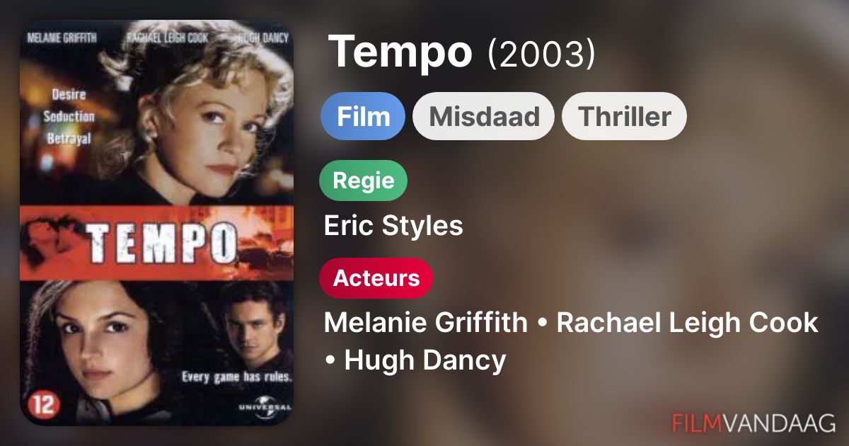 Tempo (film, 2003) - FilmVandaag.nl