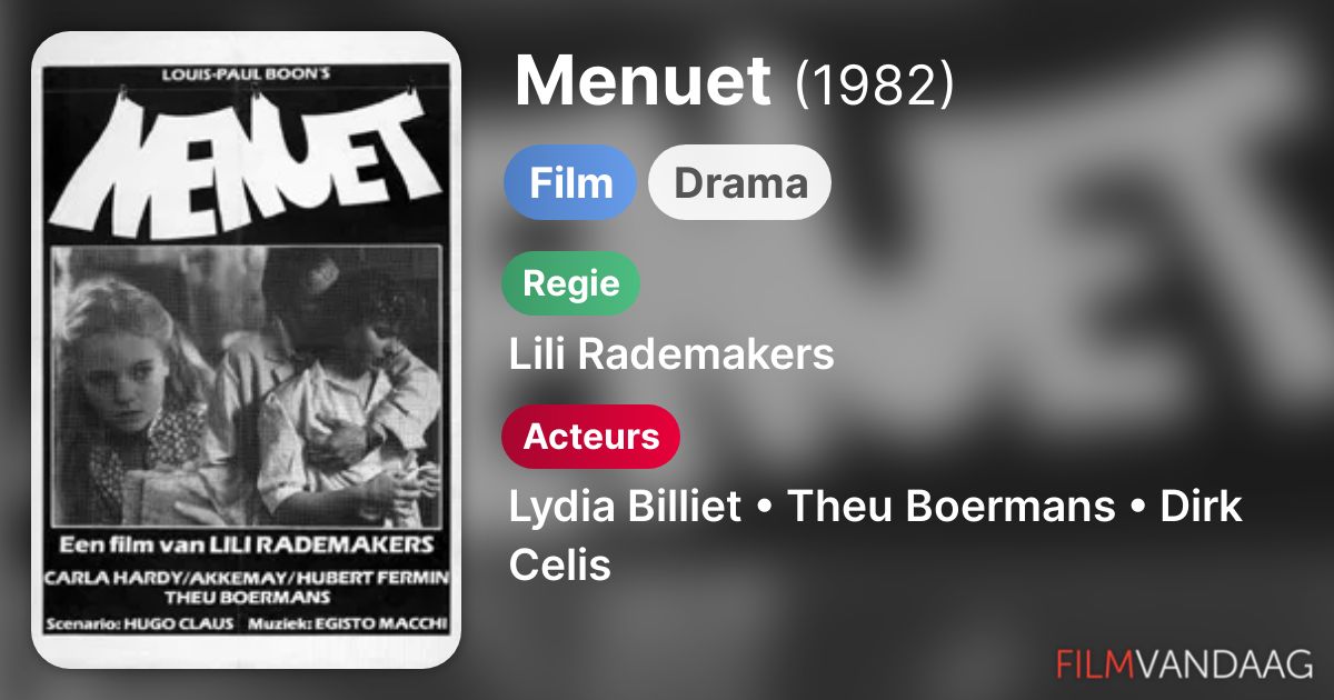 Menuet (film, 1982) - FilmVandaag.nl