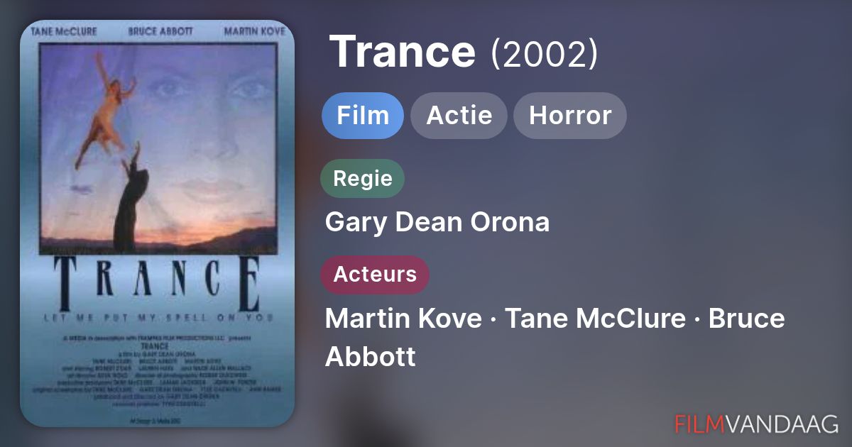 Trance (film, 2002) - FilmVandaag.nl