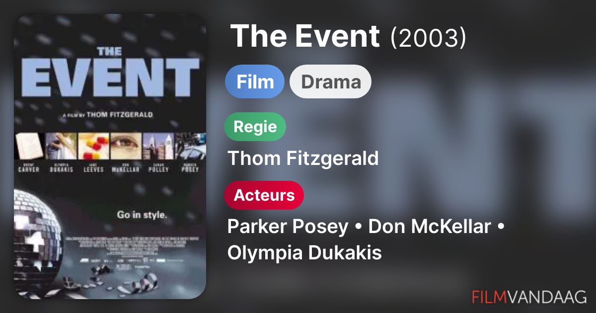 The Event (film, 2003) - FilmVandaag.nl