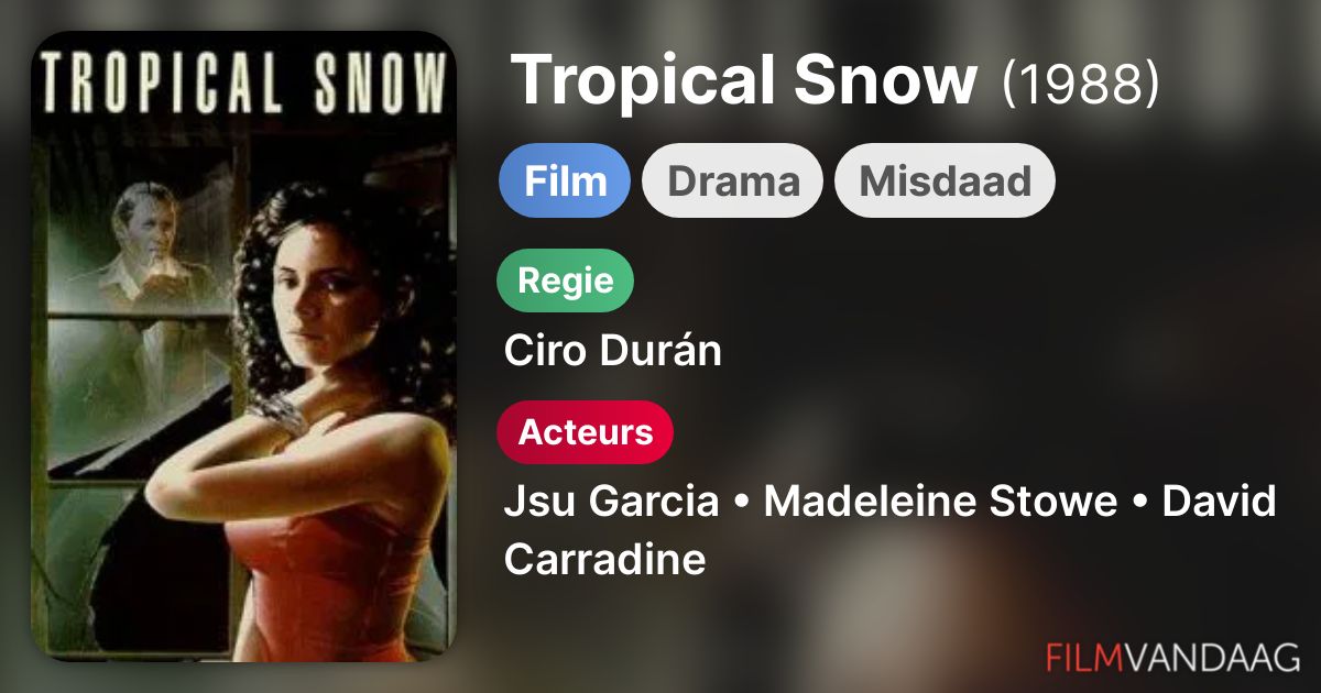 Tropical Snow (film, 1988) - FilmVandaag.nl