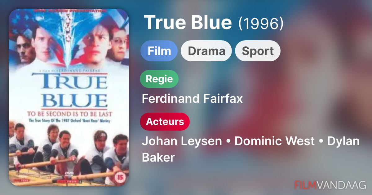 True Blue (film, 1996) - FilmVandaag.nl